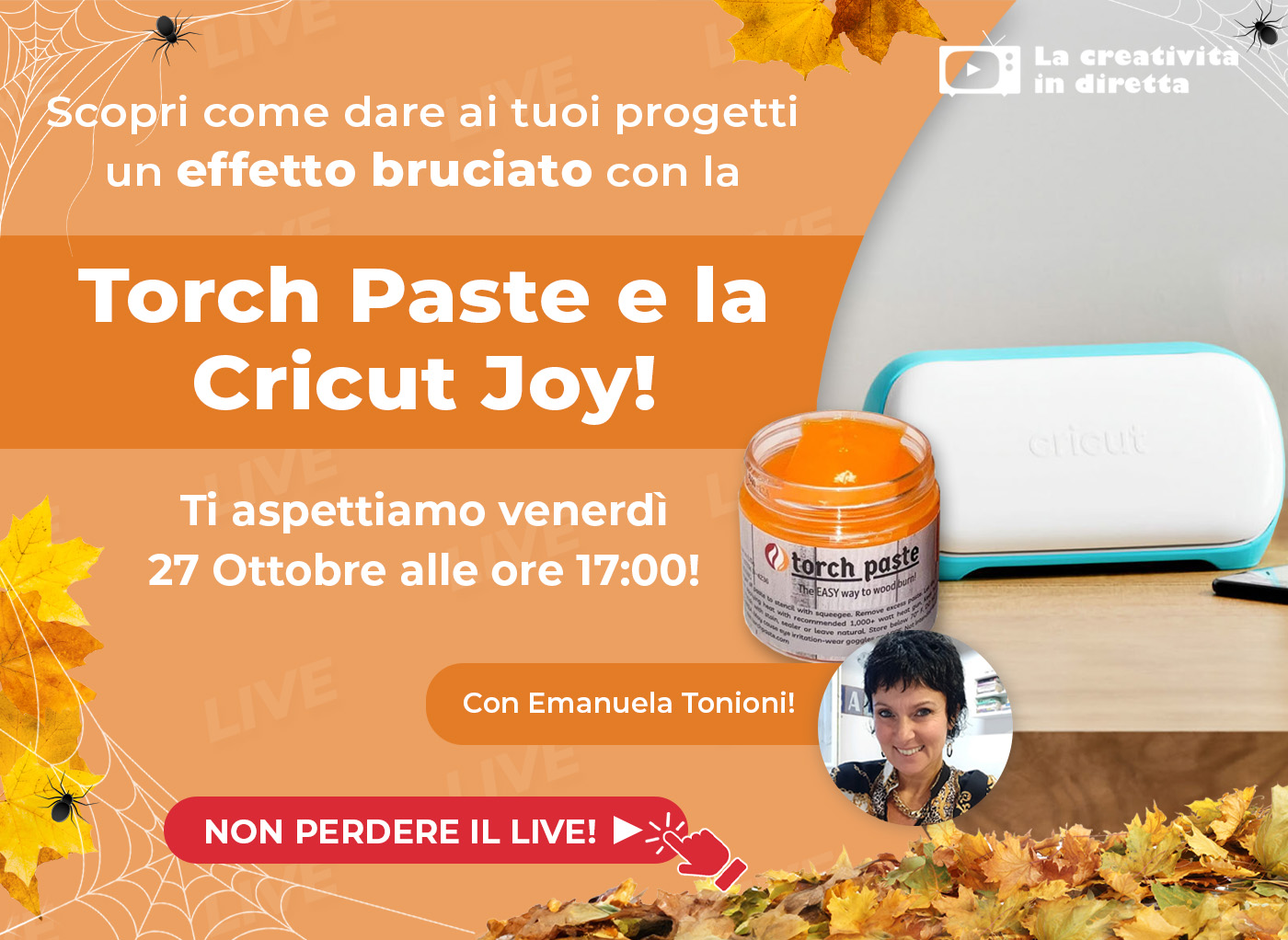 Diamo Un Effetto Bruciato Ai Progetti Con La Torch Paste E La Cricut Joy · Necchishop